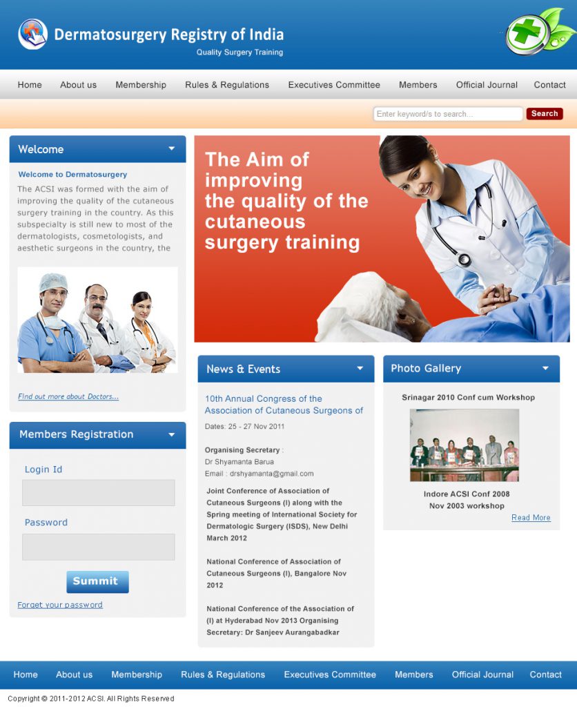 Dermatosurgery Registry of India
